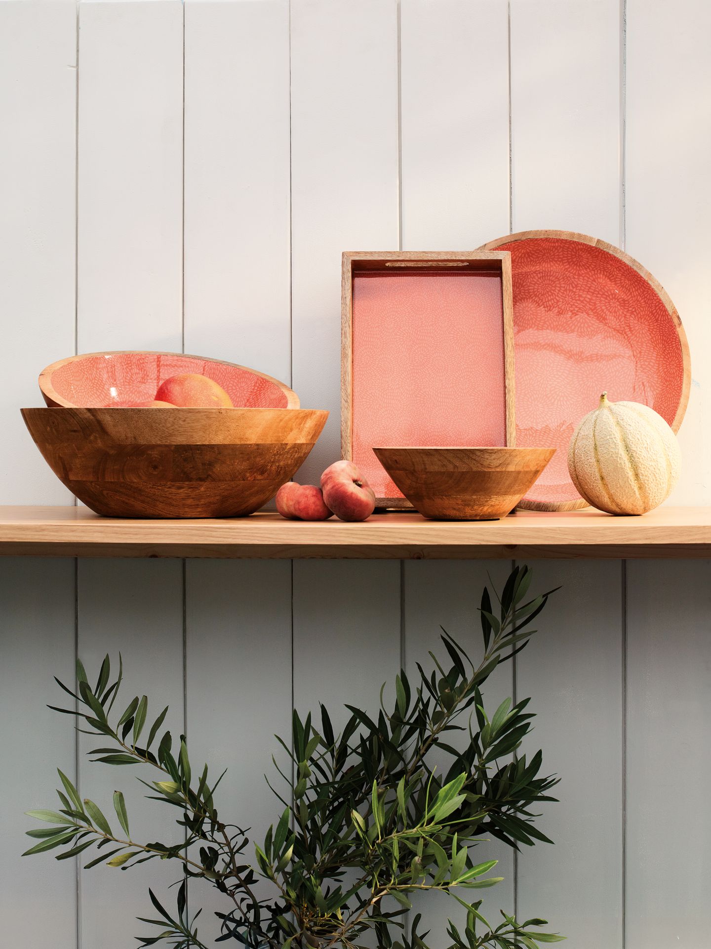 Schüssel BRUSH CORAL, Mango, Ø 20 cm x 8 cm | 20 cm | Brush Coral | 080452